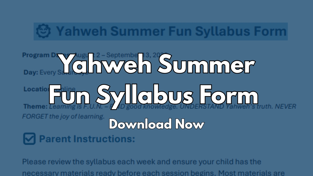 Yahweh Virtual University Summer Camp - Yahweh Virtual University